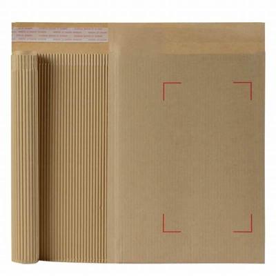 China Brown Kraft Corrugated Envelope Mailers With Bubble Lined Foam Padded for sale
