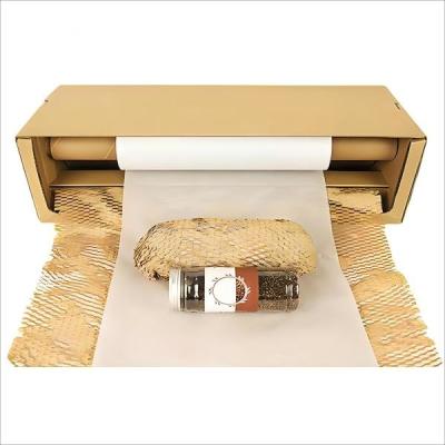 China 80gsm Tissue Kraft Honeycomb Paper Dispenser Compact Tabletop Design for sale