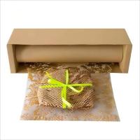 China Brown Honeycomb Kraft Paper Roll Dispenser Machine Lightweight for sale