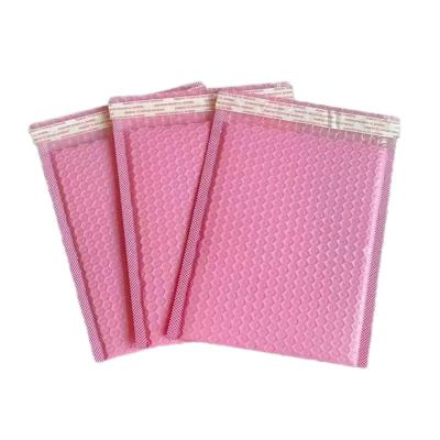 China Matte Pink Custom Poly Bubble Mailers 9x12 LDPE Envelope For Gifts Packaging for sale