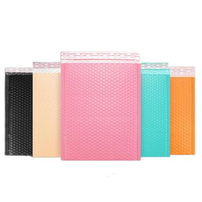 China Colorful Pearlized Pink Poly Bubble Mailer Lightweight Mailing Envelopes For Shipping for sale