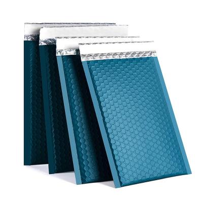 China Stylish Deep Blue Metallic Bubble Mailer For Secure Packaging Lightweight Amp Water-Resistant Ideal For Branding for sale