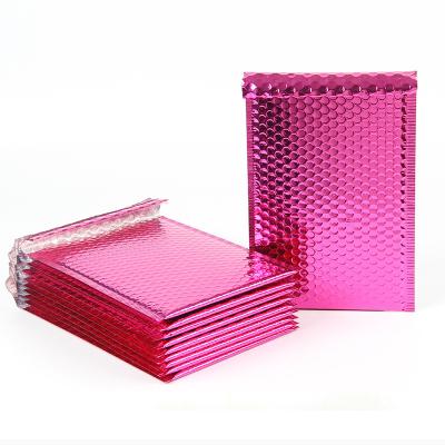 China Eye-Catching Blue Metallic Bubble Mailer for Safe and Stylish Packaging Lightweight and Durable for sale