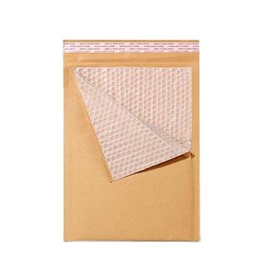 China Biodegradable Brown Kraft Bubble Mailer Envelopes 15x20 cm Self Sealing Adhesive for sale