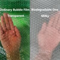 China Biodegradable Plastic Bubble Wrap Roll Film sheet Cushioning Packaging for sale