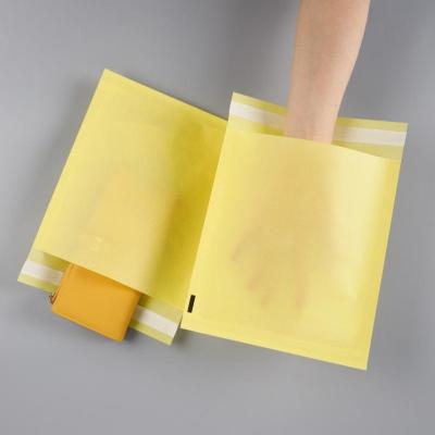China Custom Glassine Paper Biodegradable Bags Translucent Packaging With Adhesive Flap for sale
