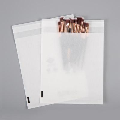 China Compostable Glassine Paper Bags – Plastic-Free Self-Sealing Packaging For Accessories & Apparel for sale