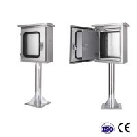 China IP65 Floor Standing Stainless Steel Electrical Enclosure Outdoor Waterproof for sale