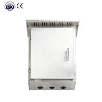 China Outdoor Electrical Cabinet with Canopy Rain Cover Weatherproof Metal Box for sale