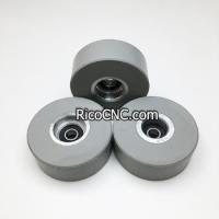 China 65x8x25mm Rubber Pressure Rollers Wheels for SCM KDT Edge Banding Machine for sale