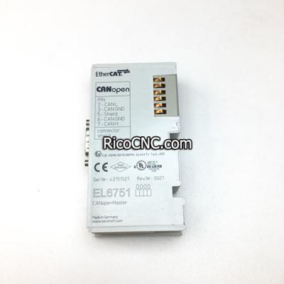 China Beckhoff EtherCAT Terminal EL6751 with Master Slave Terminal for CANopen for sale