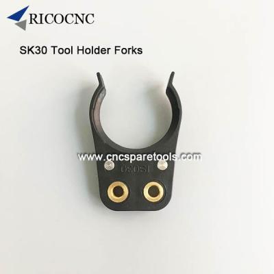 China Black ISO30 SK30 DIN69871 CNC automatic tool changer parts tool forks for ATC HSD Spindle for sale