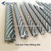 China HSS flat endmills CNC foam cutting router bits for routing eps foam cutting CNC for sale