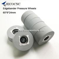 China 60x8x24mm Edgebander Rubber Pressure Wheels for Biesse Edge Banding Machine for sale