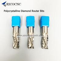 China Woodworking CNC Spiral Diamond PCD Router Bits for CNC Panel Cutting for sale