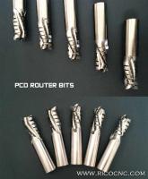 China Woodworking CNC Spiral Diamond PCD Router Bits for CNC Panel Cutting for sale