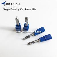 China Solid carbide up cut single flute woodworking spiral CNC router bits for sale