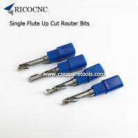 China Solid carbide up cut single flute woodworking spiral CNC router bits for sale