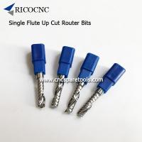 China Solid carbide up cut single flute woodworking spiral CNC router bits for sale