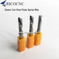 China Single Edge 'O' Flute Down Cut Spiral End Mills for Honeycomb Panel Cutting for sale