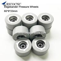 China 60x8x23mm Edgebander Rubber Pressure Roller Wheels for woodworking Edge Banding Machine for sale