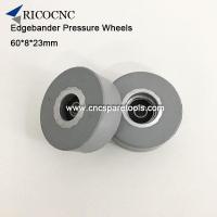 China 60x8x23mm Edgebander Rubber Pressure Roller Wheels for woodworking Edge Banding Machine for sale