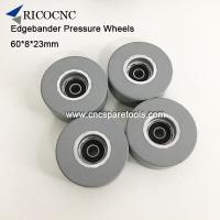 China 60x8x23mm Edgebander Rubber Pressure Roller Wheels for woodworking Edge Banding Machine for sale