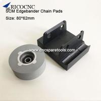 China Woodworkimg edgebanding machine parts 80x62mm Track Pads Conveyor Chain Pads manufacturer for SCM Edgebander machine for sale