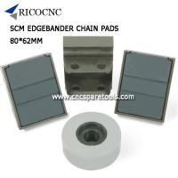 China Woodworkimg edgebanding machine parts 80x62mm Track Pads Conveyor Chain Pads manufacturer for SCM Edgebander machine for sale