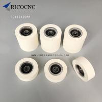 China Biesse Edgebander accessories White Rubber 60x12x20mm Pressure Roller Wheels with HSK bearing. for sale