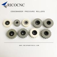 China Biesse Edgebander accessories White Rubber 60x12x20mm Pressure Roller Wheels with HSK bearing. for sale