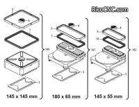 China 0390320651E Rubber gasket Ring 180x65mm Suction Block for SCM Morbidelli CNC for sale