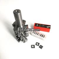 China Woodworking CNC Spiral Cutter Head Indexable CNC Router Spiral Bits with Carbide Insert for sale