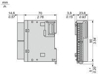 China TM3DQ16T TM3DQ16TG Module 16 Regular Transistor Source Outputs 0.5A 24 VDC for sale