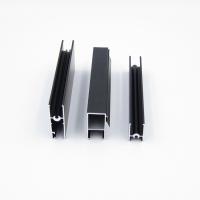 China Black Anodized Serie 3825 Aluminium Window Profiles For Door And Furniture for sale