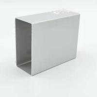 China 0.9mm Alu Extrusions Profile 40X80 Tube Silver Matt Anodized Aluminum Profile for sale