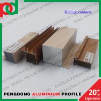China 6 Meters Length Aluminium Kitchen Profiles Wooden And Powder Coated Glossy for sale
