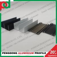 China Anodized Color 6063 Aluminium Profiles For Sliding Wardrobe Doors for sale