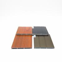 China Aluminum Profile For Gates In Uruguay Mexico Temper T5 Various Wood Colors for sale