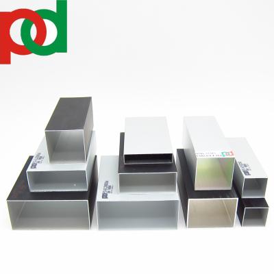 China 6063 T5  Aluminum Tubing Hollow Rectangular Aluminium Square Tube  Aluminium Angle for sale