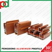 China Temper T5 Square Aluminium Profiles For Windows And Doors MP 80 Mate Black Wooden Touch Profile Aluminum for sale