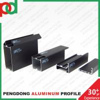 China Temper T5 Square Aluminium Profiles For Windows And Doors MP 80 Mate Black Wooden Touch Profile Aluminum for sale
