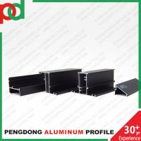 China Temper T5 Square Aluminium Profiles For Windows And Doors MP 80 Mate Black Wooden Touch Profile Aluminum for sale