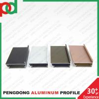 China Extrusion Technology 6000 Series Aluminum Profiles For Melamine Furniture Golden Chrome Bronze Anodized In Big Sizes for sale
