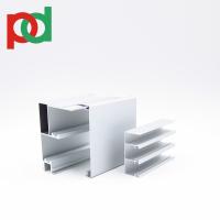China Office Shopmall Tempered Glass Door Profiles Aluminum Single Track Double Rail Sliding Door for sale