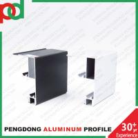China Office Shopmall Tempered Glass Door Profiles Aluminum Single Track Double Rail Sliding Door for sale