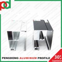 China Office Shopmall Tempered Glass Door Profiles Aluminum Single Track Double Rail Sliding Door for sale
