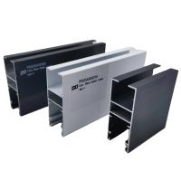 China Black Powder Coated Aluminium Profile For Door Flame And Window Leaf In Congo Senegal for sale