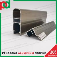 China Champagne Anodized 6063 Grade Aluminium Profile for Doors and Windows with 5.8 Meter Length for sale