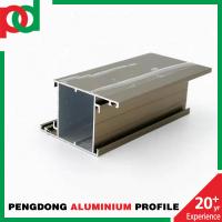 China Champagne Anodized 6063 Grade Aluminium Profile for Doors and Windows with 5.8 Meter Length for sale
